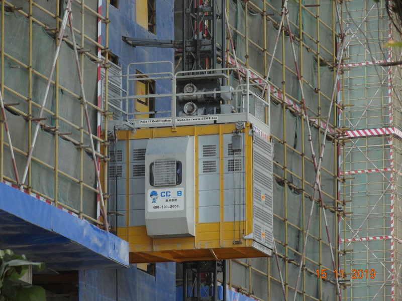 VFD Rack Pinion Lift For Construction Materials and passengers