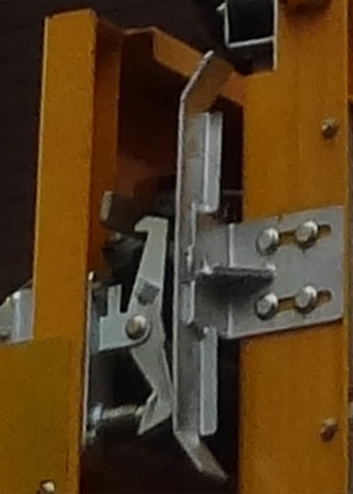 Silver Color Construction Hoist Parts Elevator Enclosure Door ...