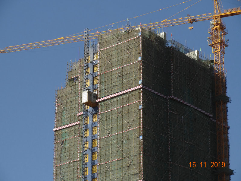 SC300/300 Heavy Load And High Lifting Speed Temporary Elevator For ...